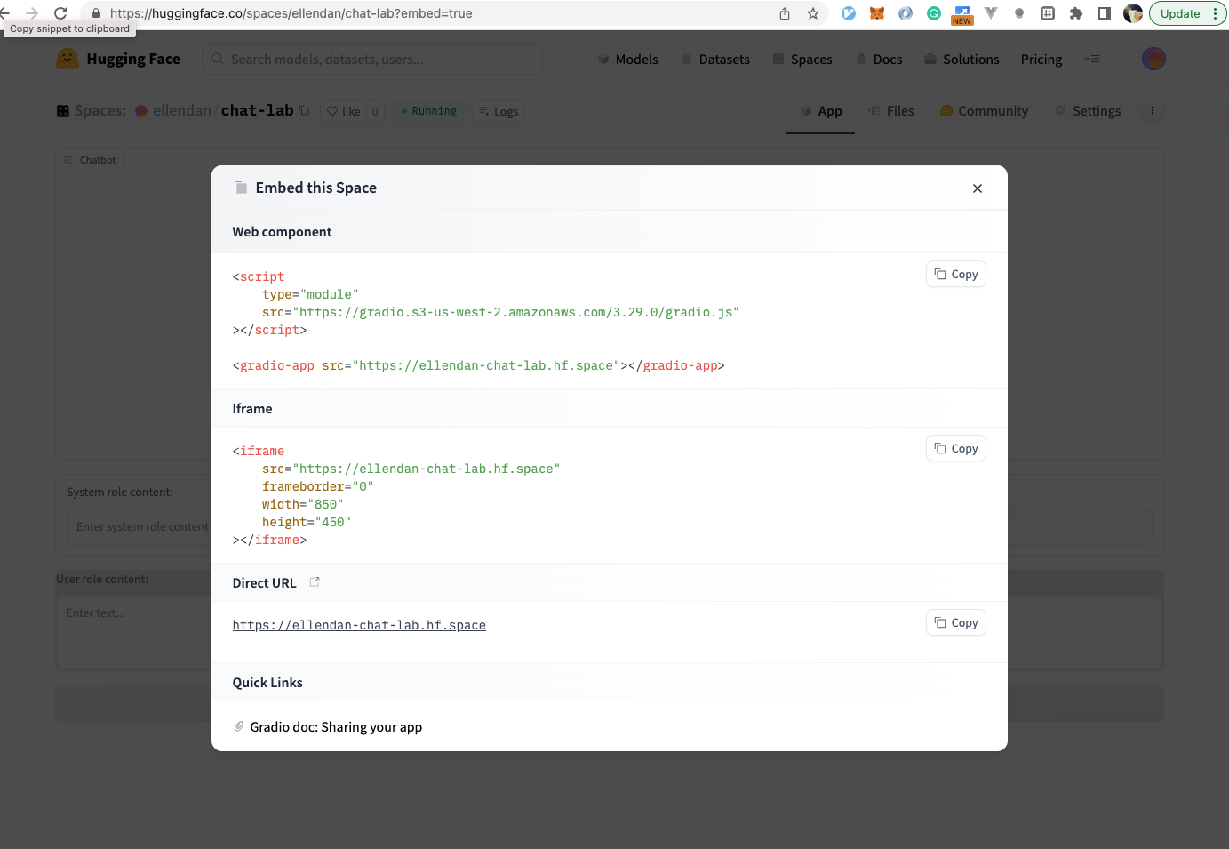 使用Gradio&huggingface快速搭建一个ChatGPT APP | ellendan